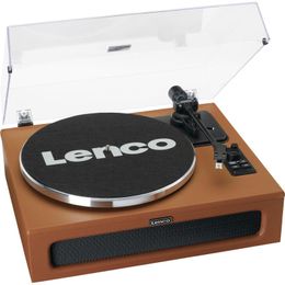 Lenco Plattenspieler »LS-430 Plattenspieler mit 4 Lautsprechern« braun