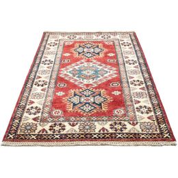 morgenland Wollteppich »Kazak Teppich handgeknüpft rot«, rechteckig, 6 mm Höhe rot