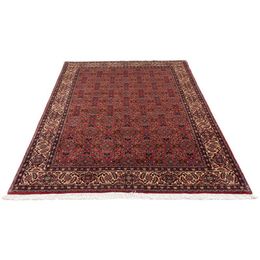 morgenland Wollteppich »Bidjar - Zanjan Stark Gemustert Rosso 218 x 136 cm«, rechteckig, 15 mm Höhe, Unikat mit Zertifikat rot