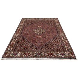 morgenland Wollteppich »Bidjar - Zanjan Medaillon Rosso 231 x 141 cm«, rechteckig, 15 mm Höhe, Unikat mit Zertifikat rot