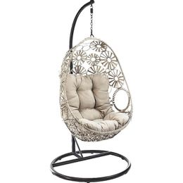 Locker Sessel »FLOWER« grau