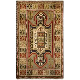morgenland Wollteppich »Kazak Teppich handgeknüpft braun«, rechteckig, 8 mm Höhe braun