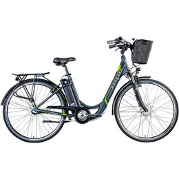 Zündapp E-Bike ZÜNDAPP "Z510" Gr. 48, weiß (grau, grün), E-Bikes, 48cm, 28 Zoll (71,12cm), Pedelec, Elektrofahrrad für Damen u. Herren