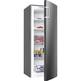 Hanseatic Gefrierschrank, Energieeffizienz: D (A-G), silber (edelstahl optik), B:54cm H:143cm T:60cm, Gefrierschränke, NoFrost, Schnellgefrierfunktion, Türalarm, Topseller