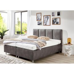 Westfalia Schlafkomfort Boxspringbett grau