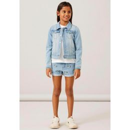 name it Jeansjacke »NKFSTAR DNM JACKET 2210-SR« Light Blue Denim 158 158 Brusttaschen mit Druckknopfverschluss
