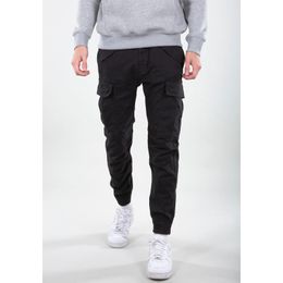 Alpha Industries Cargohose »Airman Pant« black 33 - N-Gr N-Gr 33 Flag Label auf der Klappe der linken Cargotasche
