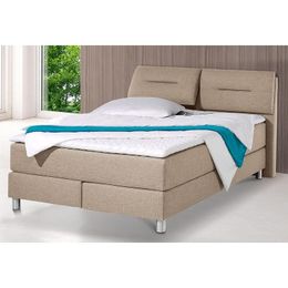 Maintal Boxspringbett inkl. Topper beige