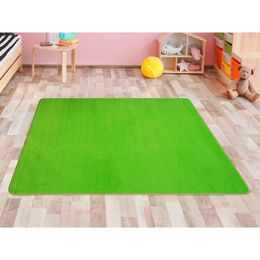 PRIMAFLOR-IDEEN IN TEXTIL Kinderteppich »SITZKREIS« rechteckig 5 mm Höhe Spielteppich, ideal im Kinderzimmer grün Obermaterial: 100% Polyamid B :...