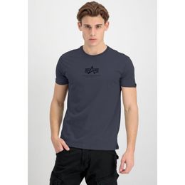 Alpha Industries Rundhalsshirt »Basic T ML« grey/black XL XL Lässiger Kurzarm: perfekt für warme Tage oder als Layering-Basis