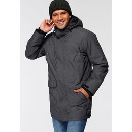 Polarino Funktionsparka mit Kapuze mit reflektierenden Streifen schwarz meli 58 58 Der Parka wird dank reflektierender Elemente im Hellen wie im...