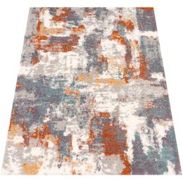 Paco Home Hochflor-Teppich &raquo;Padua 624&laquo; rechteckig 34 mm H&ouml;he Kurzflor, modernes Design, sehr weicher Flor mehrfarbig Obermaterial: 100% Polyester B...
