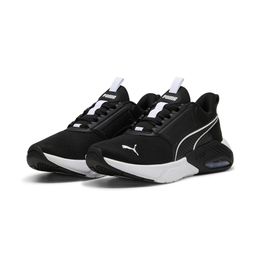 Sneaker Puma "X-CELL NOVA FS", Gr. 47, schwarz-weiß (Puma schwarz, Puma weiß, blissful blau), Textil, sportlich, Schuhe