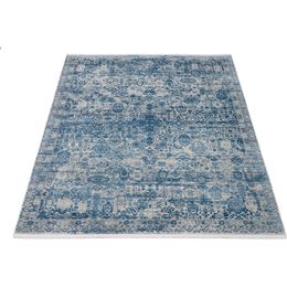 OCI DIE TEPPICHMARKE Teppich &raquo;COLOUR TADI&laquo; rechteckig 8 mm H&ouml;he blau Obermaterial: 70% Viskose, 30% Polyacryl B : 160 cm 1 Stk.