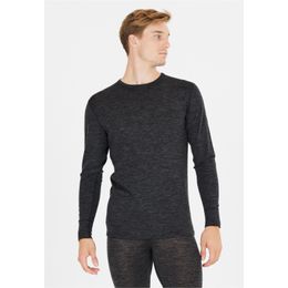 Funktionsshirt WHISTLER "Cerro", Herren, Gr. L, schwarz, 85% Wolle, 15% Lyocell, meliert, sportlich, lang, Langarm, Shirts, mit atmungsaktiver und feuchtigkeitsregulierender Eigenschaft