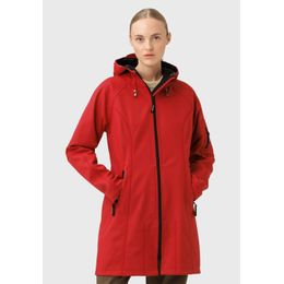 Softshelljacke Ilse Jacobsen "RAIN37", Damen, Gr. 34, bunt (fire), Obermaterial: 94% Polyester, 6% Elasthan; Futter: 100% Polyester, casual, normal, Langarm abgerundeter Saum, Jacken, Atmungsaktiv, Kapuze, wasserdicht, leicht, YKK 2-Wege Reißverschluss