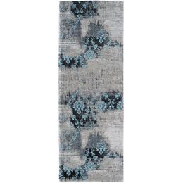 OCI DIE TEPPICHMARKE L&auml;ufer &raquo;Diana Melody&laquo; rechteckig 5 mm H&ouml;he Flachgewebe blau/grau Obermaterial: 65% Polyacryl, 25% Baumwolle, 10% Polyester B :...