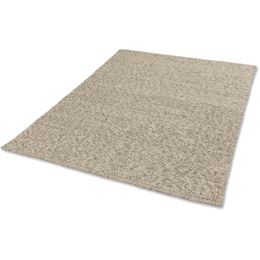 Astra Wollteppich &raquo;Valentina&laquo; rechteckig 12 mm H&ouml;he reine Wolle, Kurzflor, Wohnzimmer beige/meliert Obermaterial: 100% Wolle B : 90 cm 1 Stk.