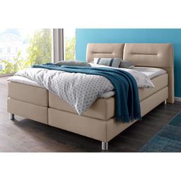 Maintal Boxspringbett inkl. Topper beige