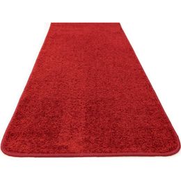 PRIMAFLOR-IDEEN IN TEXTIL Teppich &raquo;Teppich MUMBAI&laquo; rechteckig 13 mm H&ouml;he weicher Kurzflor, Uni Farben, ideal im Wohnzimmer & Schlafzimmer rot...