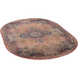 Theko Teppich »Gabiro 856« oval 10 mm Höhe Kurzflor, Orient-Optik, ideal im Wohnzimmer & Schlafzimmer roségoldfarben Obermaterial: 100%...