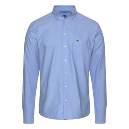Fynch-Hatton Damen Fynch-Hatton Langarmhemd mit Button-Down-Kragen blau XL (56/58), N-Gr