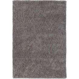barbara becker Hochflor-Teppich »Touch« rechteckig 27 mm Höhe handgetuftet, besonders weich durch Microfaser, Wohnzimmer taupe Obermaterial: 100%...