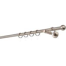 mydeco Gardinenstange »20mm Ball Wandträger 12 cm« 1 läufig-läufig Fixmaß bronzefarben B/L: 240 cm