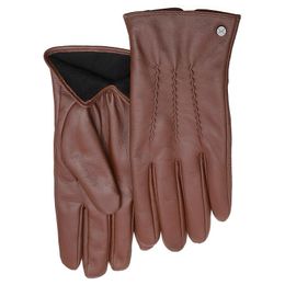 Pearlwood Lederhandschuhe »Gates«, weiches Innenfutter aus Fleece cognac