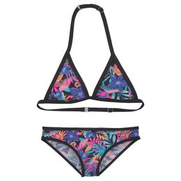 Bench. Triangel-Bikini »Pitch Kids« mit trendigem Dschungeldruck bunt 122/128 - N-Gr N-Gr 122/128 Mit tropischem Print