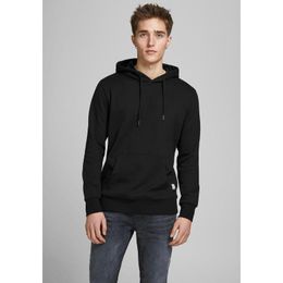 Jack & Jones JACK & JONES Kapuzensweatshirt »BASIC SWEAT HOOD« schwarz XL XL Lässiges Hoodie mit Kapuze und Kordelzug