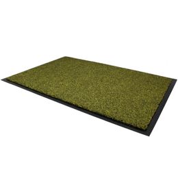 PRIMAFLOR-IDEEN IN TEXTIL Fu&szlig;matte &raquo;GREEN & CLEAN&laquo; rechteckig 8 mm H&ouml;he Schmutzfangmatte, In- und Outdoor geeignet, waschbar gr&uuml;n Obermaterial:...