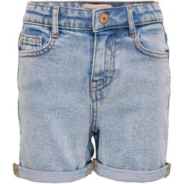 KIDS Only Jeansshorts »KONPHINE« light-blue-denim 128 - N-Gr N-Gr 128 Jeansshorts mit normaler Leibhöhe und schmaler Passform für optimalen...