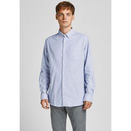 Jack & Jones JACK & JONES Langarmhemd »OXFORD SHIRT« hellblau 3XL - N-Gr N-Gr 3XL Langarmhemd mit Brusttasche