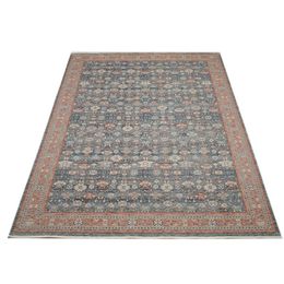 OCI DIE TEPPICHMARKE Teppich »GRAND FASHION 01« rechteckig 5 mm Höhe blau/terra Obermaterial: 100% Polyester B : 140 cm 1 Stk.