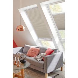SUNLINES Dachfensterplissee &raquo;StartUp Style Honeycomb TL&laquo; Lichtschutz verspannt mit F&uuml;hrungsschienen beige Obermaterial: 100% Polyester