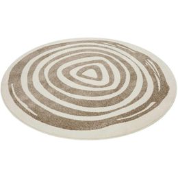 Esprit Teppich &raquo;Haley ESP-21032&laquo; rund 13 mm H&ouml;he Rundteppich im modernen Dessin beige Obermaterial: 100% Polypropylen B : 80 cm &Oslash; 80 cm 1 Stk.