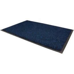 PRIMAFLOR-IDEEN IN TEXTIL Fu&szlig;matte &raquo;GREEN & CLEAN&laquo; rechteckig 8 mm H&ouml;he Schmutzfangmatte, In- und Outdoor geeignet, waschbar blau Obermaterial:...
