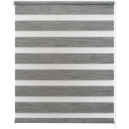 GOOD LIFE Doppelrollo &raquo;MELIA&laquo; Lichtschutz ohne Bohren anthrazit Obermaterial: 75% Polyester, 15% Kunststoff, 10% Metall 150 cm