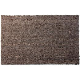 PRIMAFLOR-IDEEN IN TEXTIL Fu&szlig;matte &raquo;KOKOS 17&laquo; rechteckig 17 mm H&ouml;he Schmutzfangmatte, Kokosmatte, In- und Outdoor geeignet grau Obermaterial: 100%...