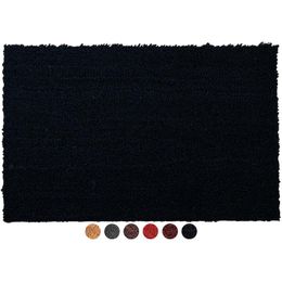 PRIMAFLOR-IDEEN IN TEXTIL Fu&szlig;matte &raquo;KOKOS 17&laquo; rechteckig 17 mm H&ouml;he Schmutzfangmatte, Kokosmatte, In- und Outdoor geeignet schwarz Obermaterial:...