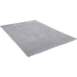 Gino Falcone Hochflor-Teppich »Alessandro« rechteckig 25 mm Höhe besonders weich durch Microfaser, ideal im Wohnzimmer & Schlafzimmer hellgrau...