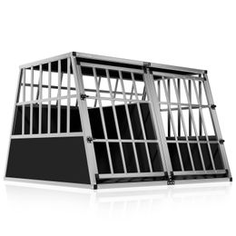 Cadoca Hundetransportbox XXL 97x90x70cm Alu