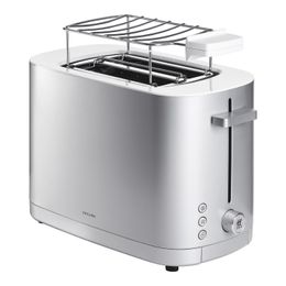 Zwilling Enfinigy Toaster mit Brötchenaufsatz, 2 Schlitze kurz, Silber