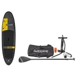 SUP-Board LAMAR "I-SUP 290 Traditional", schwarz (schwarz, gelb), Wassersportboards, 290x76x15 290cm, Kunststoff