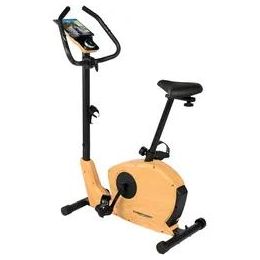 Ergometer Christopeit Sport "ET 3.2", braun (holzlook), Fahrradtrainer, ohne Unterlegmatte, Schwungmasse ca. 7 kg, 32 Widerstandsstufen, B:48cm H:132cm L:94cm