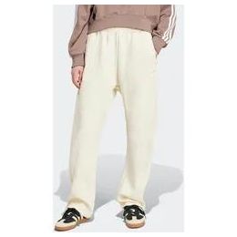 Sporthose Adidas ORIGINALS "OS SWEATPANT", Damen, Gr. L, N-Gr, weiß (cream weiß), Obermaterial: 53% Baumwolle, 47% Polyester, sportlich, Hosen