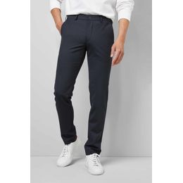 Chinos MEYER "M5 Chino", Herren, Gr. 40, L&auml;nge 32, blau (blau denim), 53% Polyester, 44% Wolle, 3% Elasthan, unifarben, figurumspielend lang, Hosen, mit 4-Way-Stretch