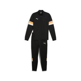 Trainingsanzug Puma "individualRISE Fußball-Trainingsanzug Herren", Herren, Gr. L, schwarz heat fire orange, Obermaterial: 100% Polyester; Einsatz: 100% Polyester, Sportanzüge