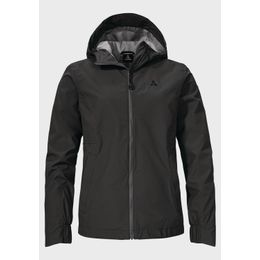 Schöffel Outdoorjacke SCHÖFFEL "Urban Jacket Style Bohorok WMS", Damen, Gr. 38, schwarz (9990, schwarz), Oberstoff : 100% Polyester Futter : 100% Polyester Futter : 100% Polyester, modisch, regular fit, hoch geschlossener Ausschnitt, Langarm, Jacken